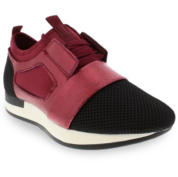 MOCA | Shoes | Moca Burgundy Black Balen 83 Sneakers | Poshmark